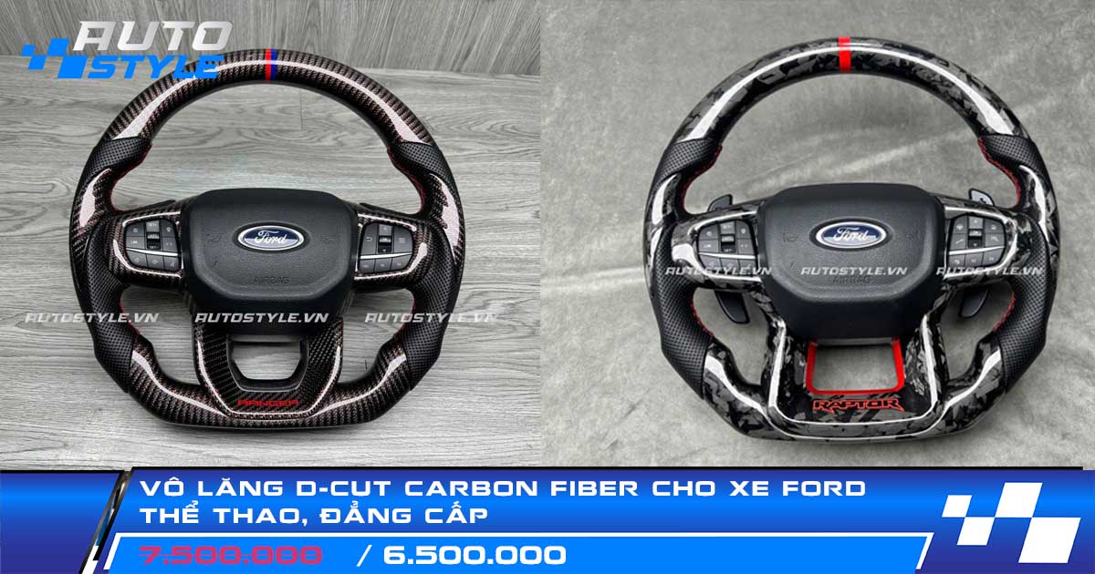 Vô Lăng D-Cut Carbon Fiber Cho Xe Ford – Thể Thao, Đẳng Cấp - 6,5Tr ...